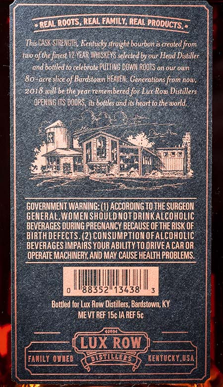 Lux Row 12 Year Double Barrel Bourbon Review - Mostly Bourbon
